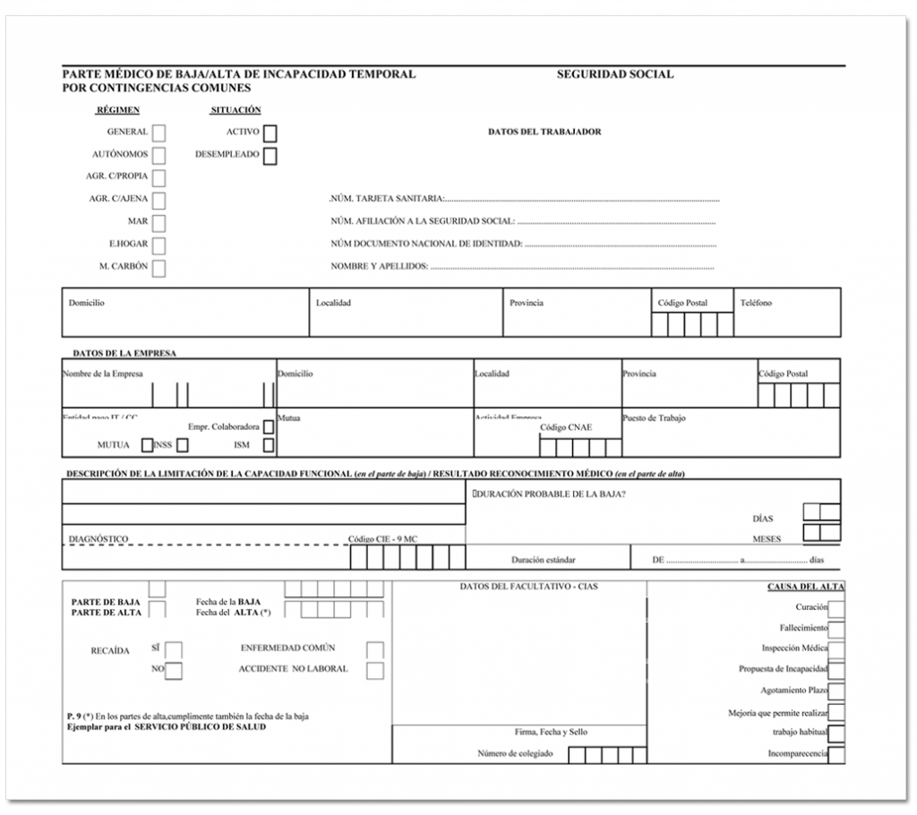 Plazos de remisión de los partes médicos - Blog de Nominas y Seguros ...