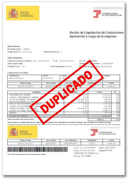 Obtención de duplicado de recibos de liquidación - Blog de Nominas y ...